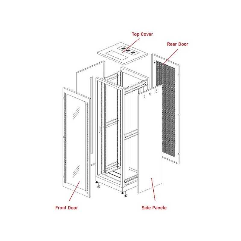 SERVER RACK 15U G4-60815 19” GERMAN SERVER RACK 60x80x85cm