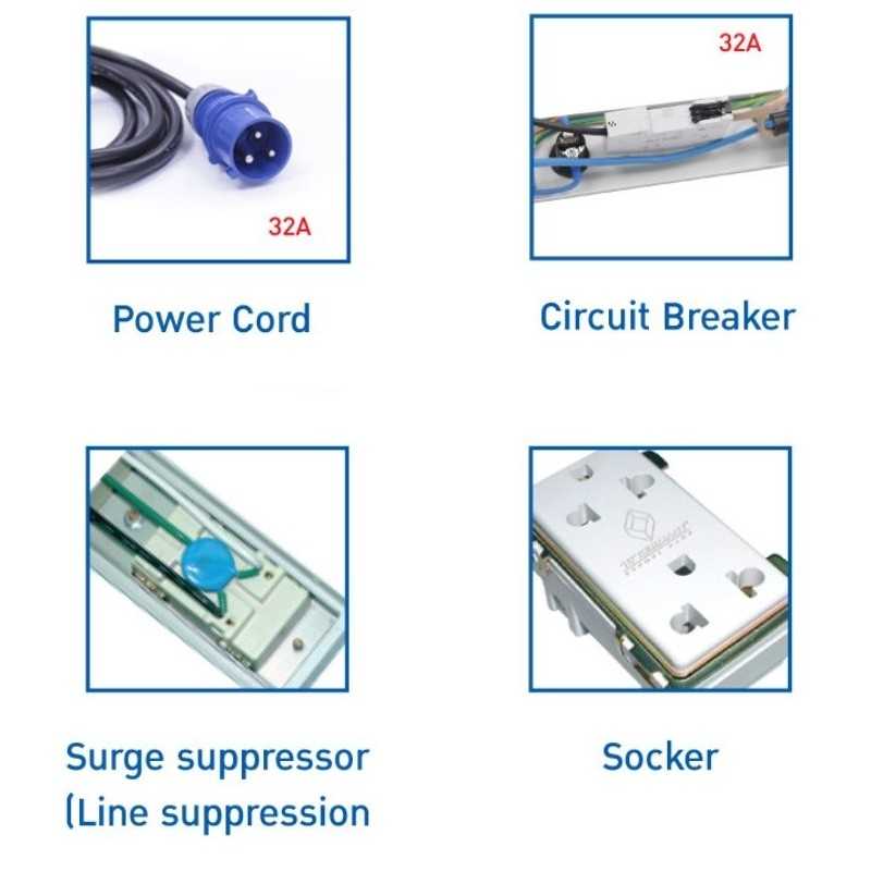 G7-00112 19” 19" GERMANY AC Power Distribution 12 Outlet
