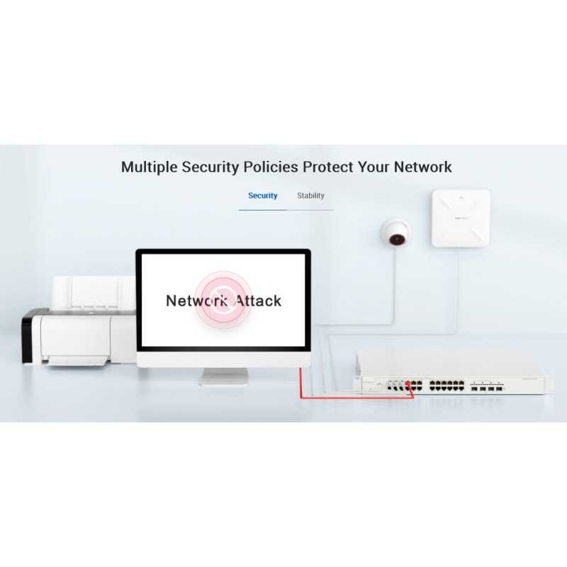 RG-NBS5200-24SFP/8GT4XS Reyee L3 Managed Switch 24 Port SFP