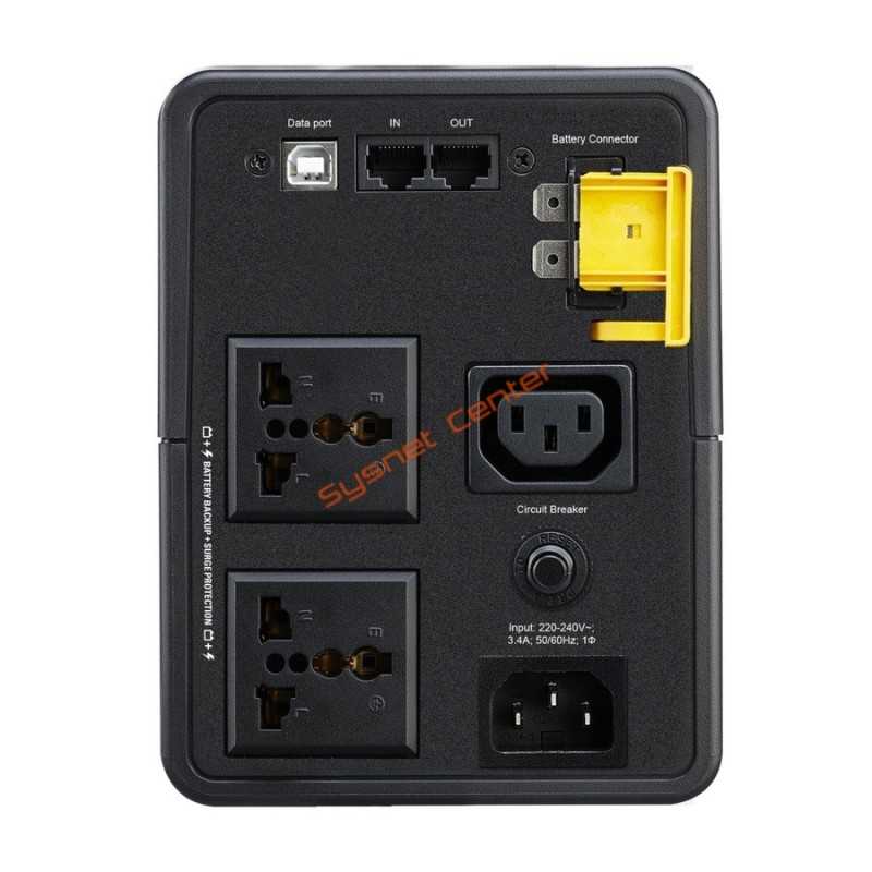 APC BX750MI-MS เครื่องสำรองไฟ APC Back-UPS 750VA/410W, 230V