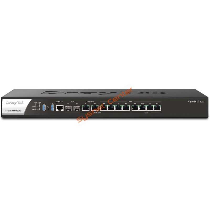 Vigor3912 DrayTek Load Balance VPN Router 8-WAN Internet