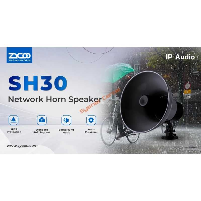 Network Speaker Zycoo SH30 Network Horn Speaker 30W, SIP