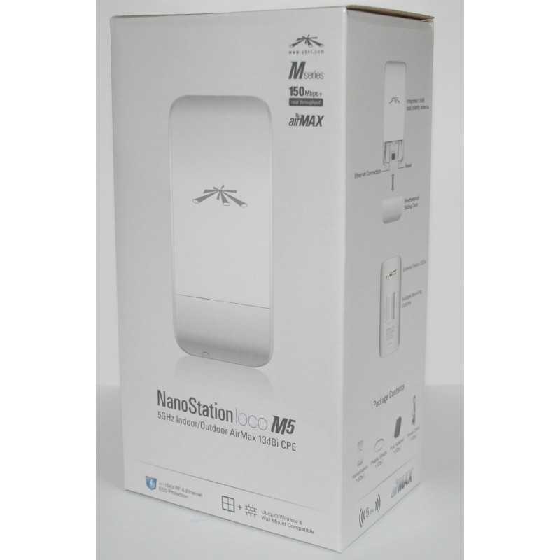Ubiquiti NanoStation LocoM5 Outdoor Wireless A/P 5GHz 150Mbps 200mW
