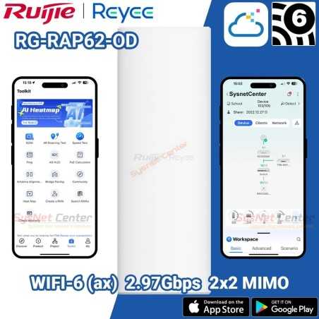 RG-RAP62-OD Reyee AX3000 Wi-Fi 6 Indoor/Outdoor Access Point