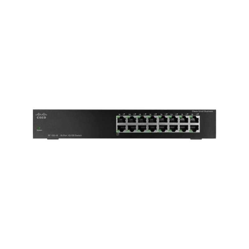 Switch Cisco SF100-16 (SR216T) Rackmount Switch 16 Port ความเร็ว 10...
