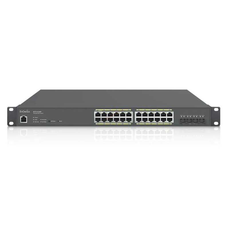 ECS1528P EnGenius Cloud Managed PoE Switch 24 Port, 240W
