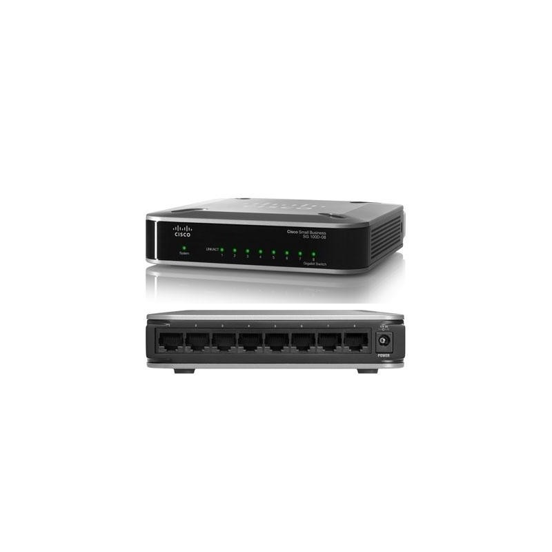 Cisco SG100D-08 Unmanaged Switch 8 Port Gigabit 10/100/1000Mbps