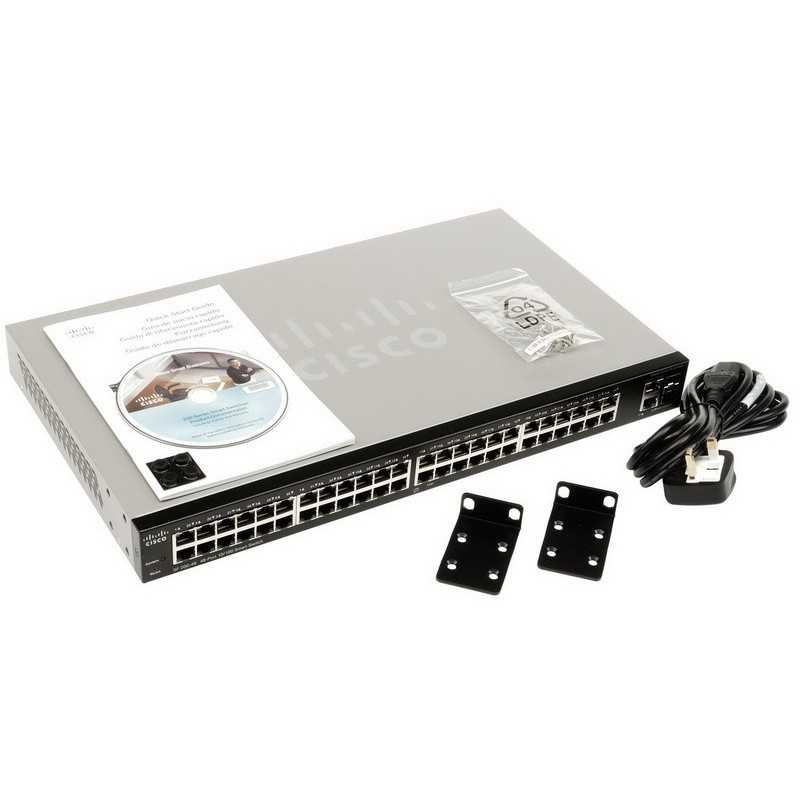 Cisco SF300-48 L3-Managed Switch 48 port 10/100Mbps, 2 Port Gigabit...
