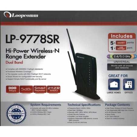 LoopComm LP-9778SR Wireless Broadband Router 2 ย่านความถี่ 2.4/5Ghz...