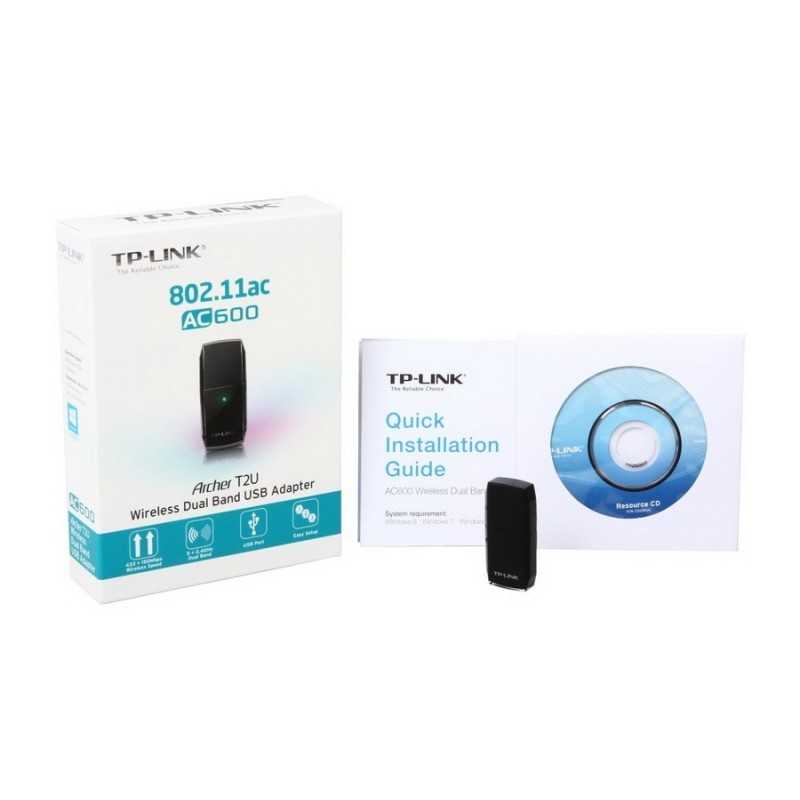 TP-Link AC600 Archer T2U Wireless USB Adapter AC Dual-Band 430Mbps