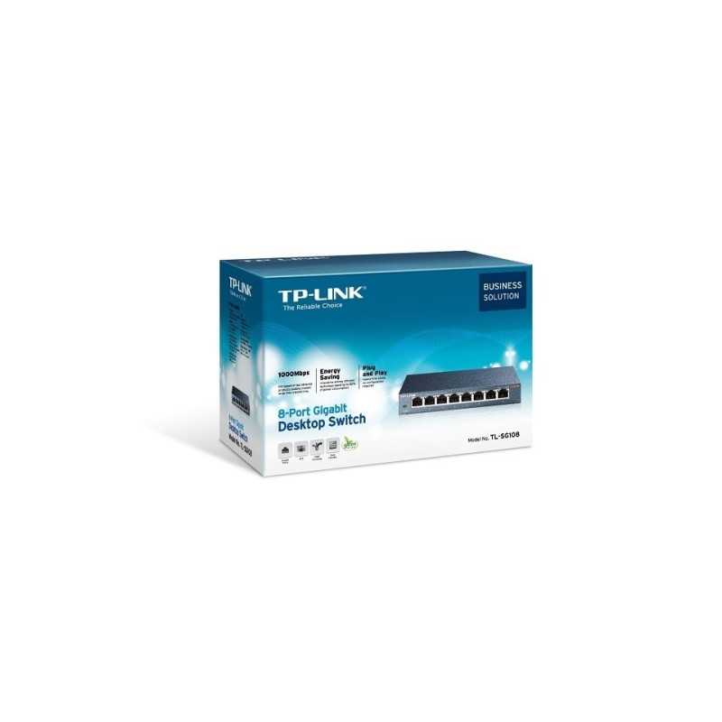 TL-SG108 TP-LINK Gigabit Switch Desktop 8 port เคสเหล็ก