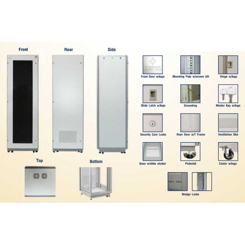 ตู้ Rack 39U G3-60639 19" GERMAN RACK G3 Series 60x60x185cm