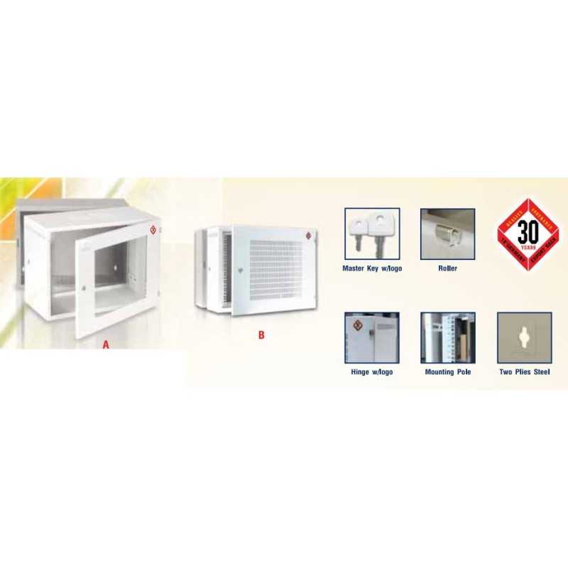 ตู้ Rack 6U 19" GERMAN WALL RACK G1-60506 6U 60x50x32cm