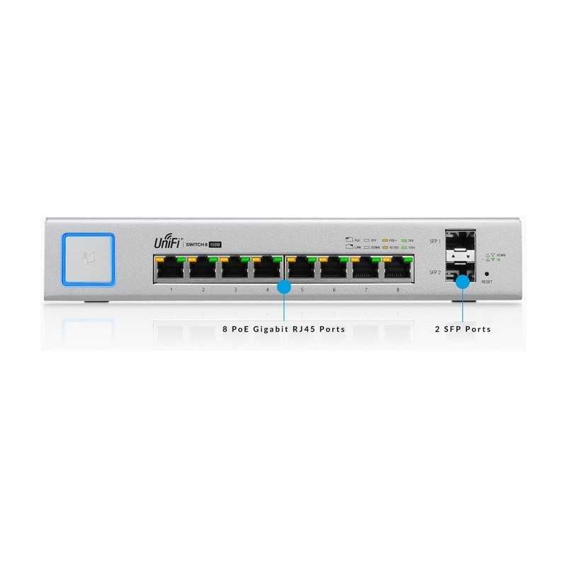 US-8-150W Unifi Switch L2-Managed Gigabit POE Switch 8 Port