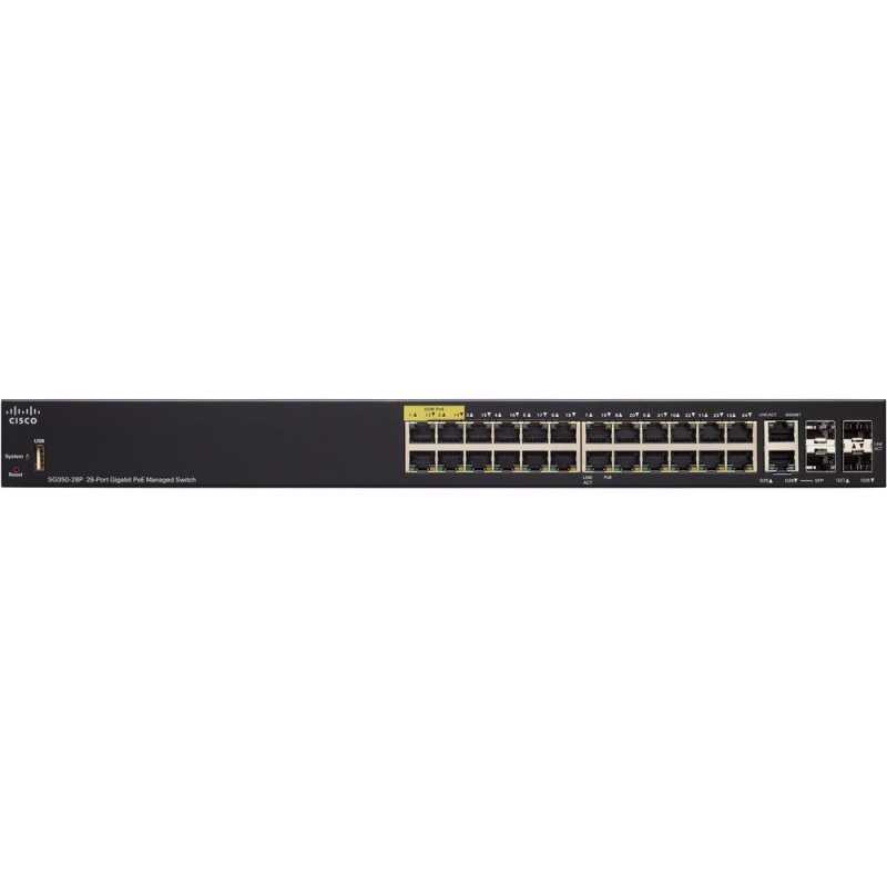 Cisco SG350-28P L3-Managed POE Switch 24 Port Gigabit SFP POE 24 Port