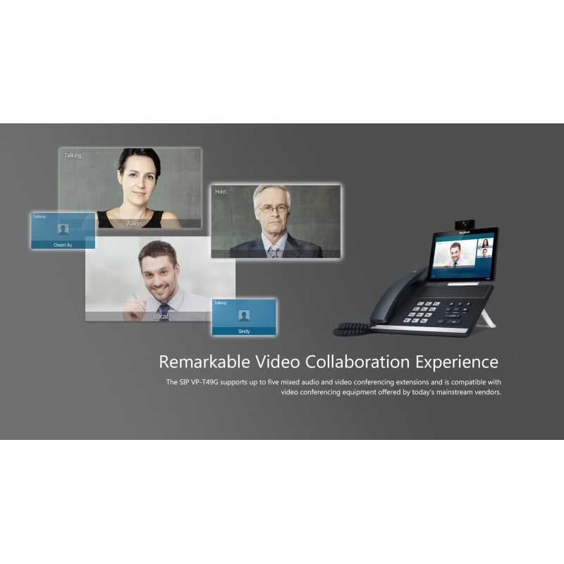 Yealink SIP VP-T49G IP-Video Phone จอสี 8 นิ้ว Touch Screen Full-HD ...