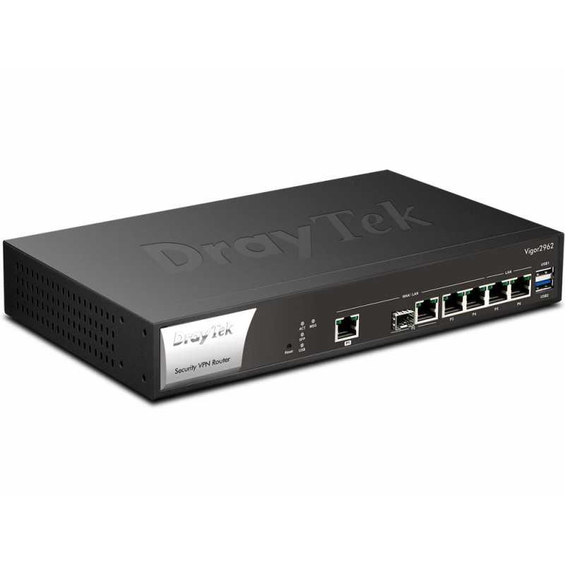 Vigor2962 DrayTek Dual-WAN Load Balance VPN Router Internet 2.2Gbps