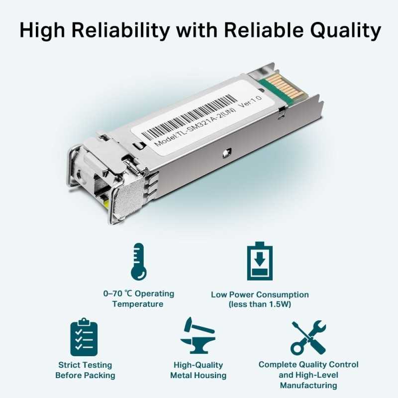 TP-Link TL-SM321A-2 1000Base-BX WDM Bi-Direct SFP Module
