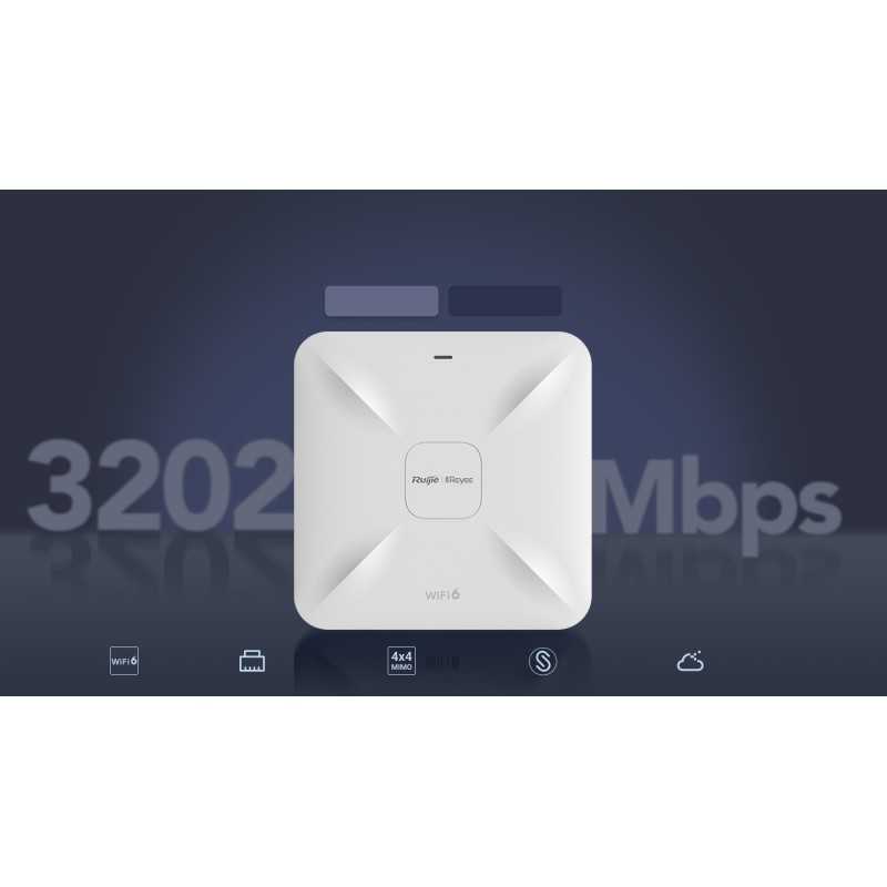 RG-RAP2260(E) Reyee AX3202 Wi-Fi 6 Dual Band 2.5 Gigabit AP