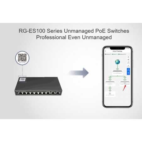 RG-ES124GD Reyee Unmanaged Gigabit Switch 24 Port แบบ Rack