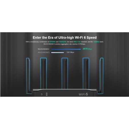 RG-EG105GW-X Reyee Wi-Fi 6 AX3000 Wireless Router, VPN