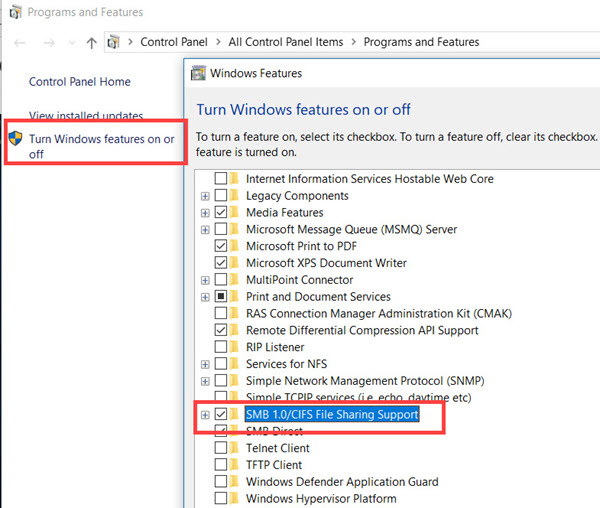Windows 10 แชร์ไฟล์ไม่ได้